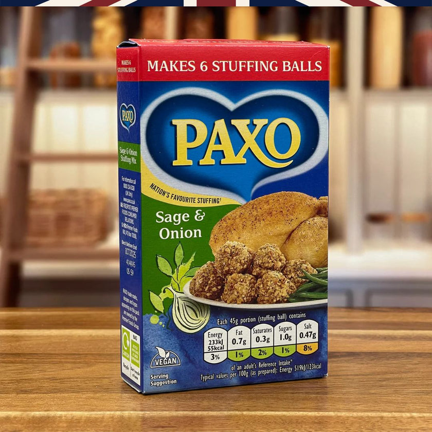 Paxo Sage & Onion Stuffing - Parker's British Foods | Direct USA ...